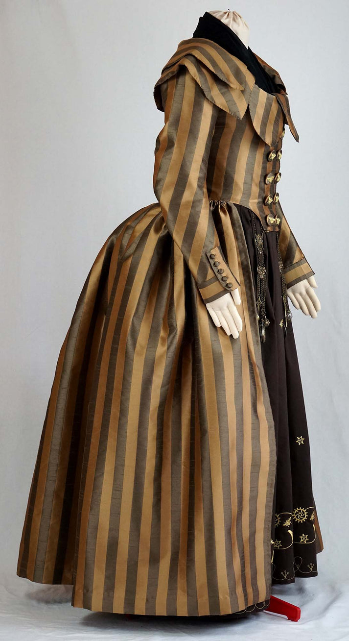 #0419 Redingote or Georgian dress about 1780 incl. split-bum, pockets ...